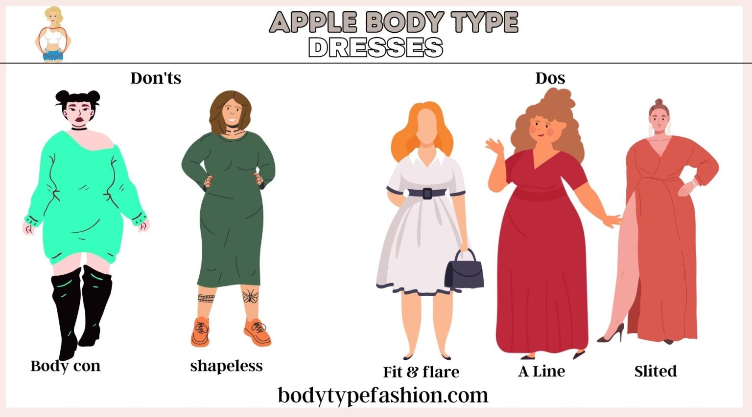 The Clothing Essentials for Apple Shape - Fashion for Your Body Type