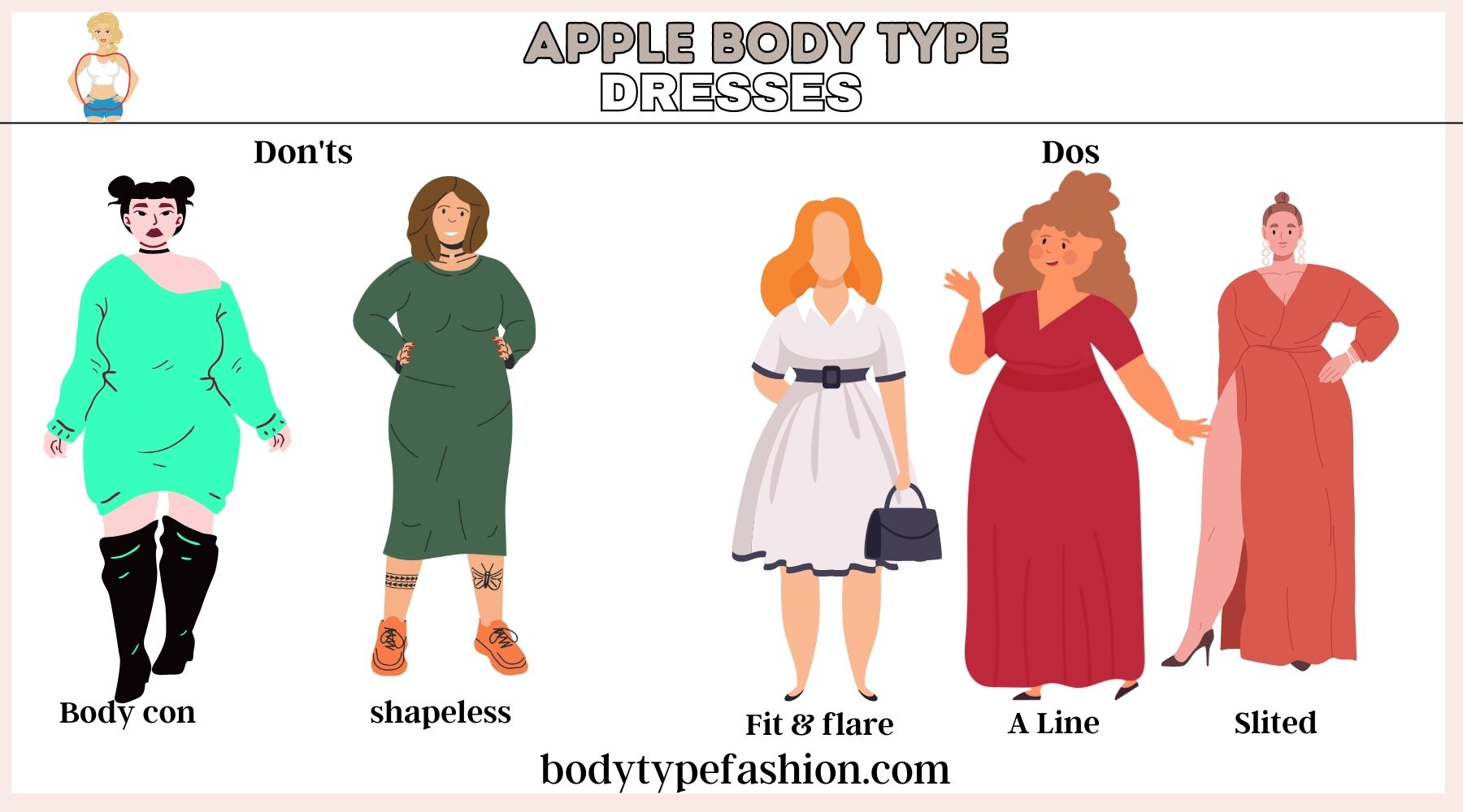 The Clothing Essentials for Apple Shape - Fashion for Your Body Type