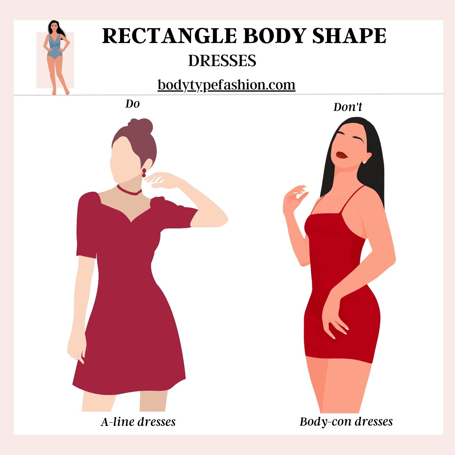 The Wardrobe Essentials For Rectangle Shape - Fashion for Your Body Type