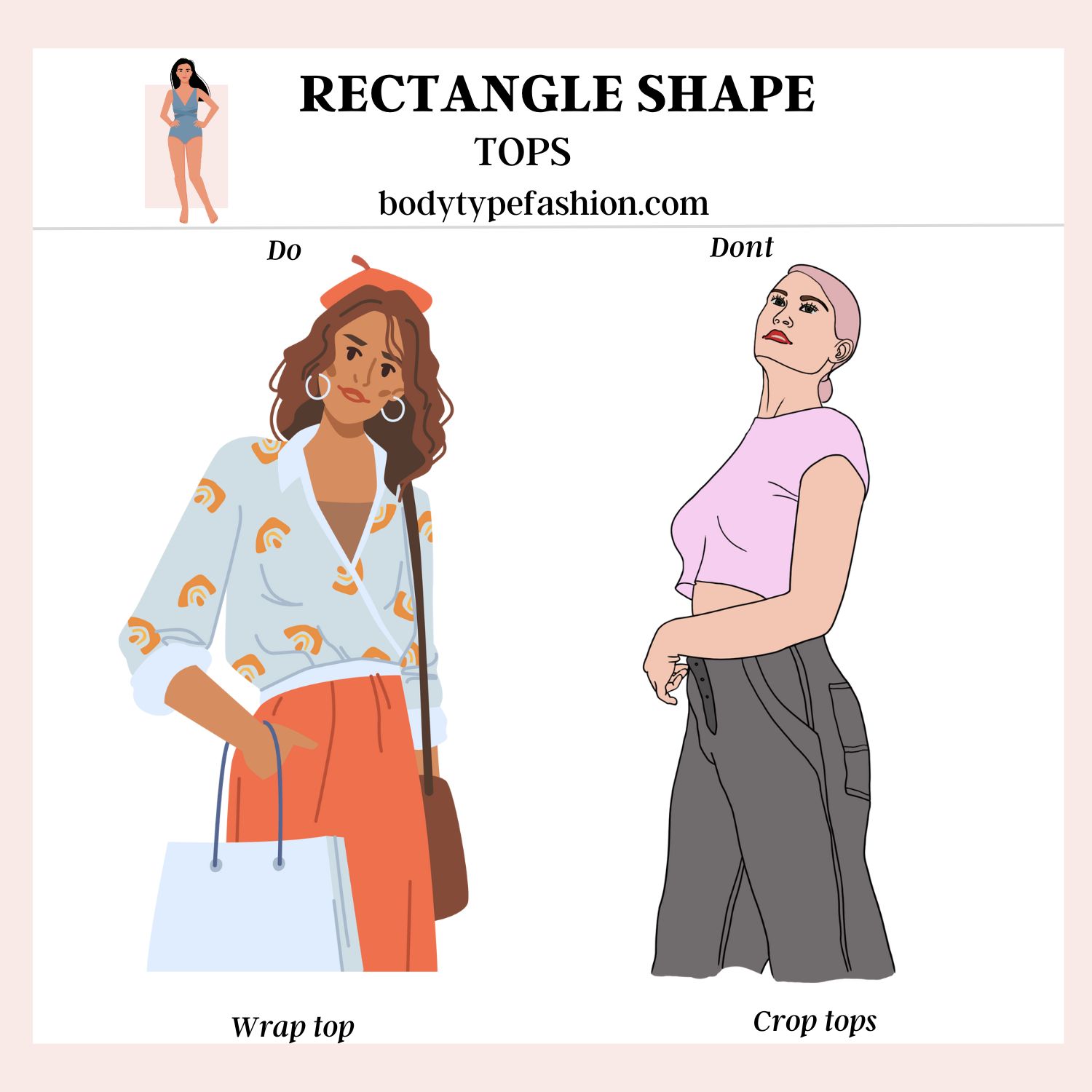 Dressing Rules for Rectangle Body Shape - Fashion for Your Body Type