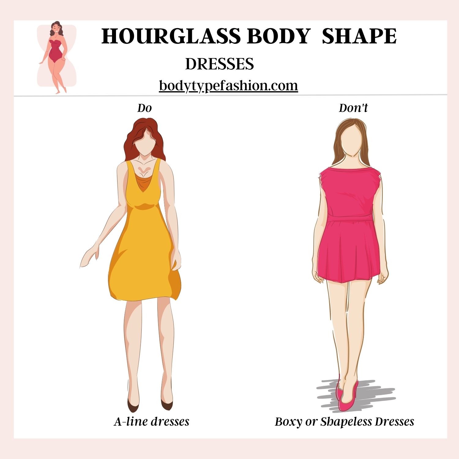 How to Choose Dresses for Hourglass Body Type - Fashion for Your Body Type