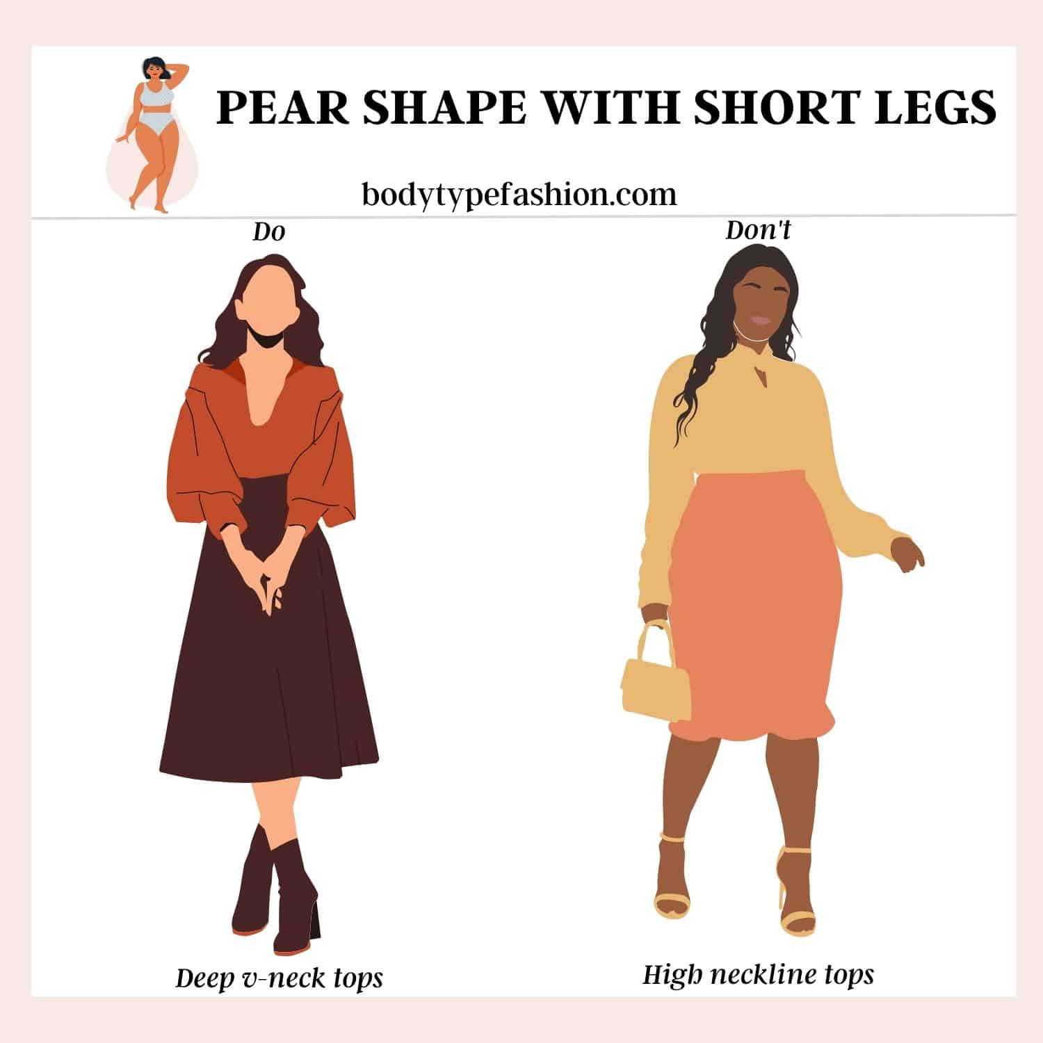 How to Dress Pear Shape with Short Legs - Fashion for Your Body Type