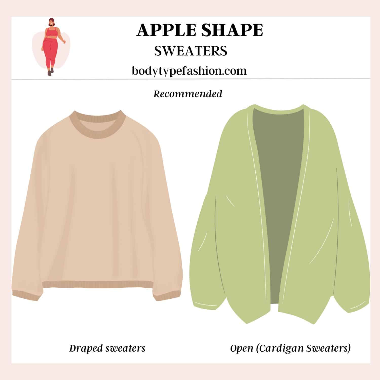 How to Choose Sweaters for the Apple Body Shape - Fashion for Your Body ...