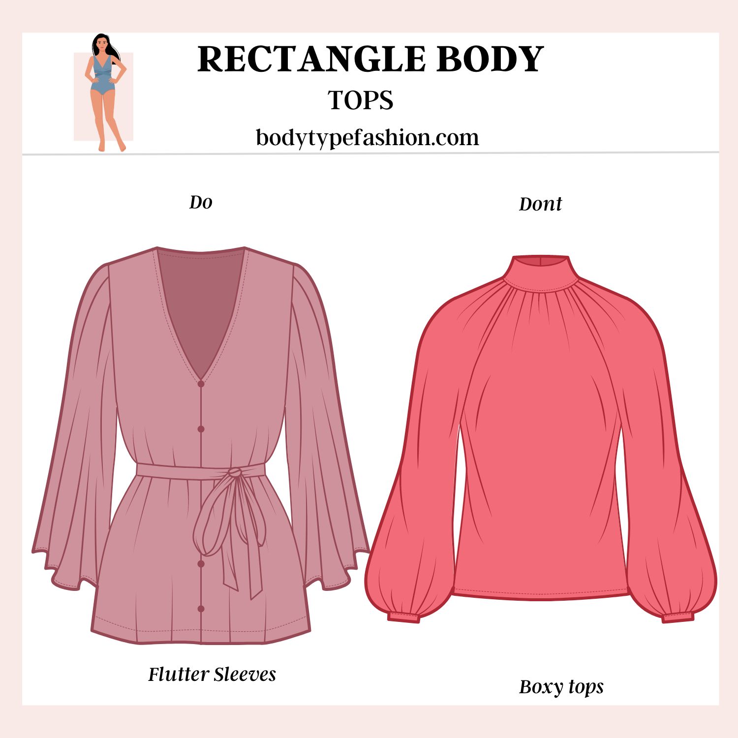 Best Casual Clothing Styles for Rectangle Body Shape - Fashion for Your ...
