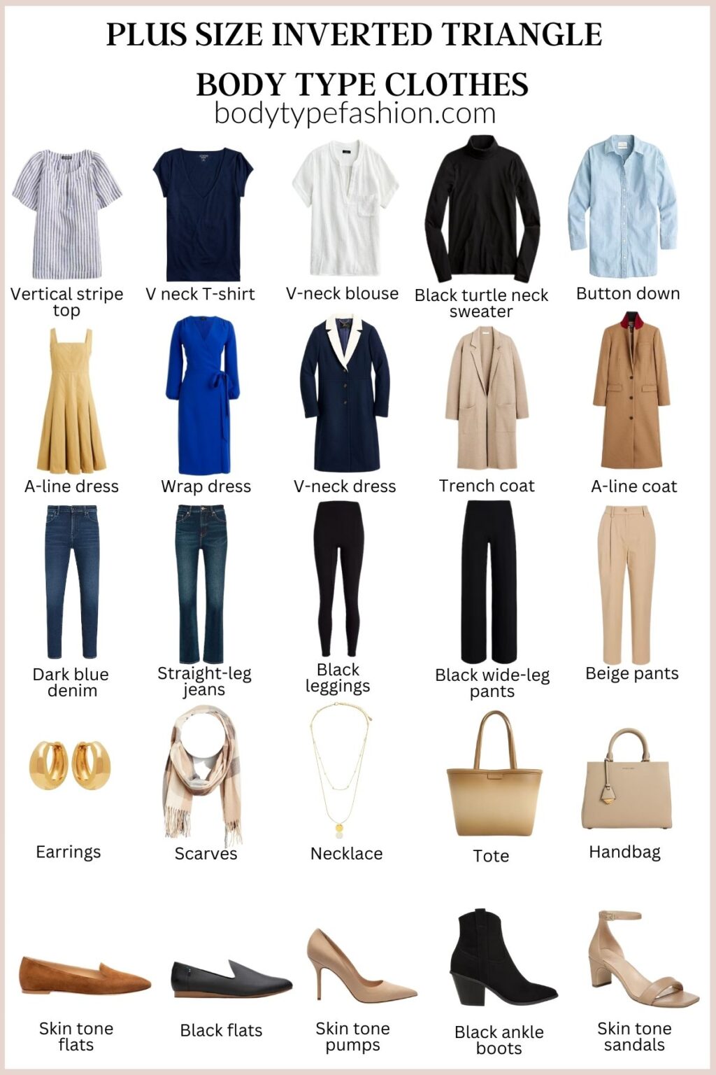 How to Dress Plus Size Inverted Triangle - Fashion for Your Body Type