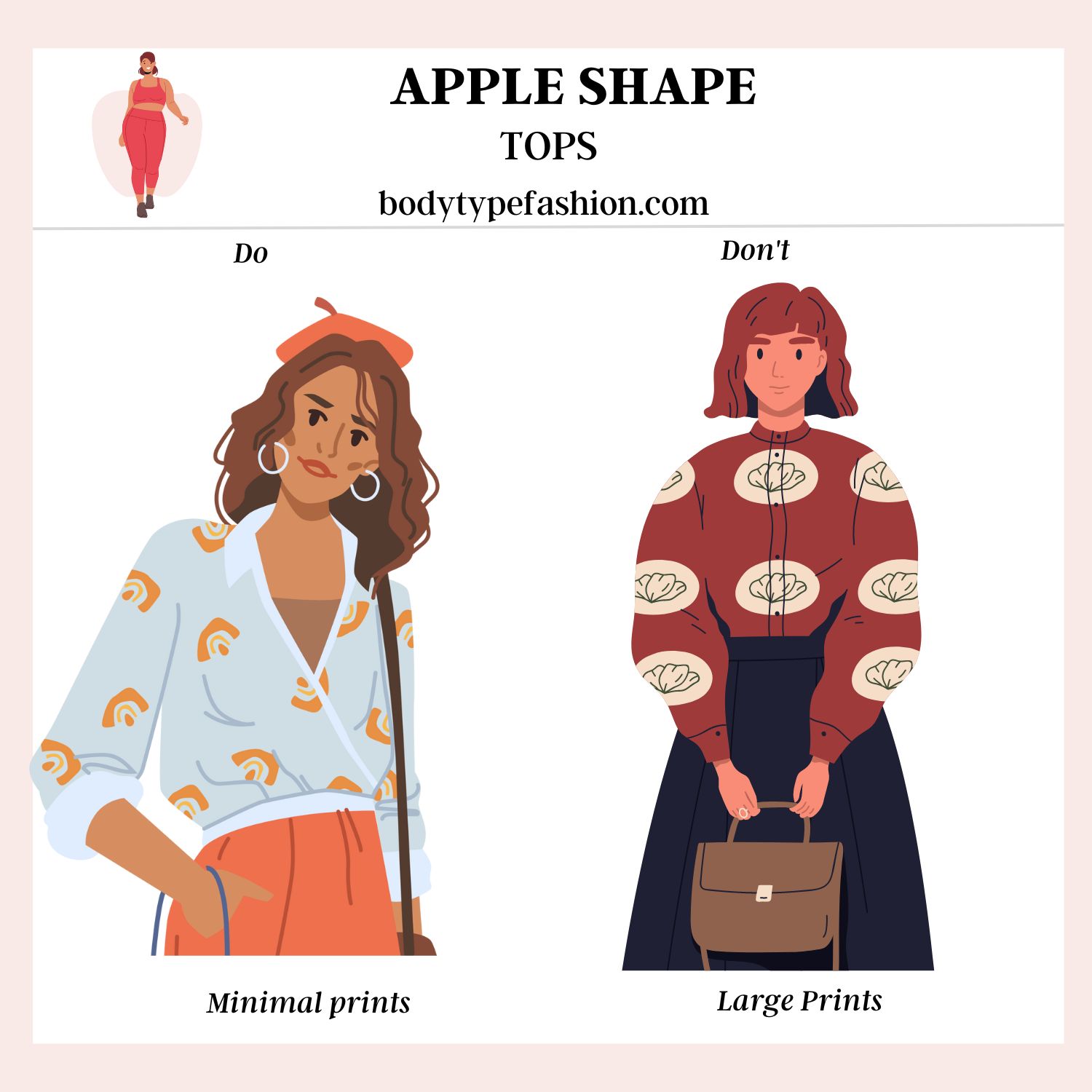 How to Choose Tops for the Apple Body Shape - Fashion for Your Body Type