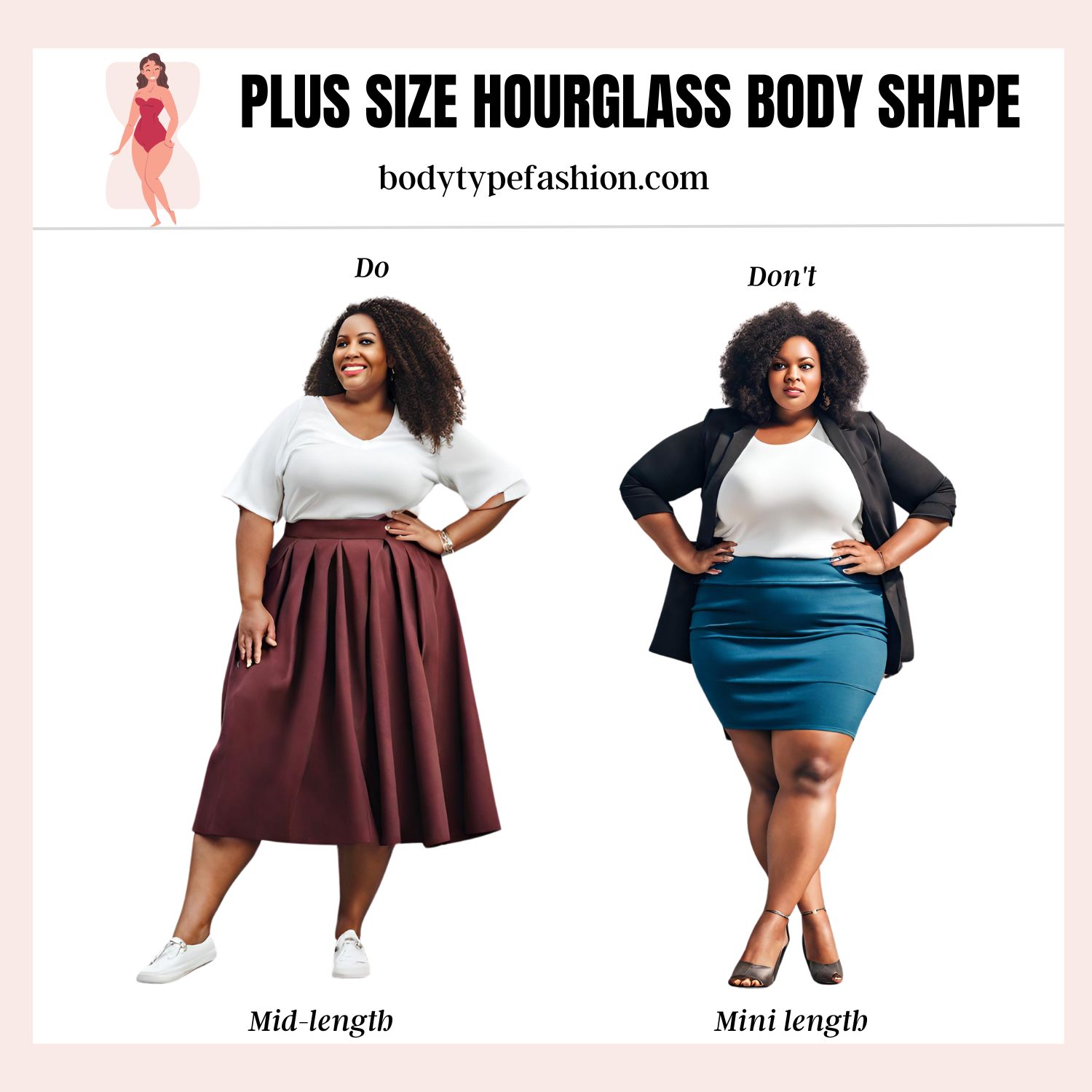 How to Dress Plus Size Hourglass Body Shape - Fashion for Your Body Type
