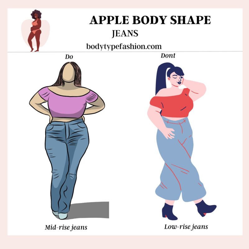 How to Choose Jeans for the Apple Body Shape - Fashion for Your Body Type