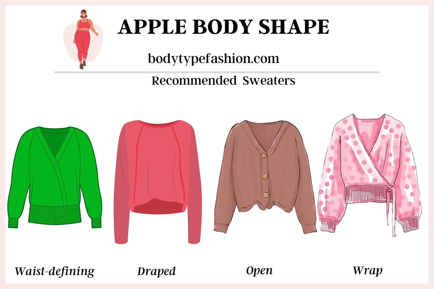 How to Choose Sweaters for the Apple Body Shape - Fashion for Your Body ...