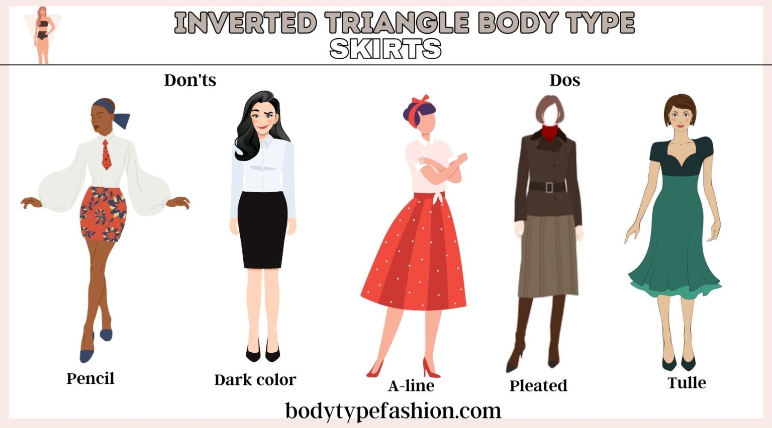 The Wardrobe Essentials for Inverted Triangle Shape - Fashion for Your ...