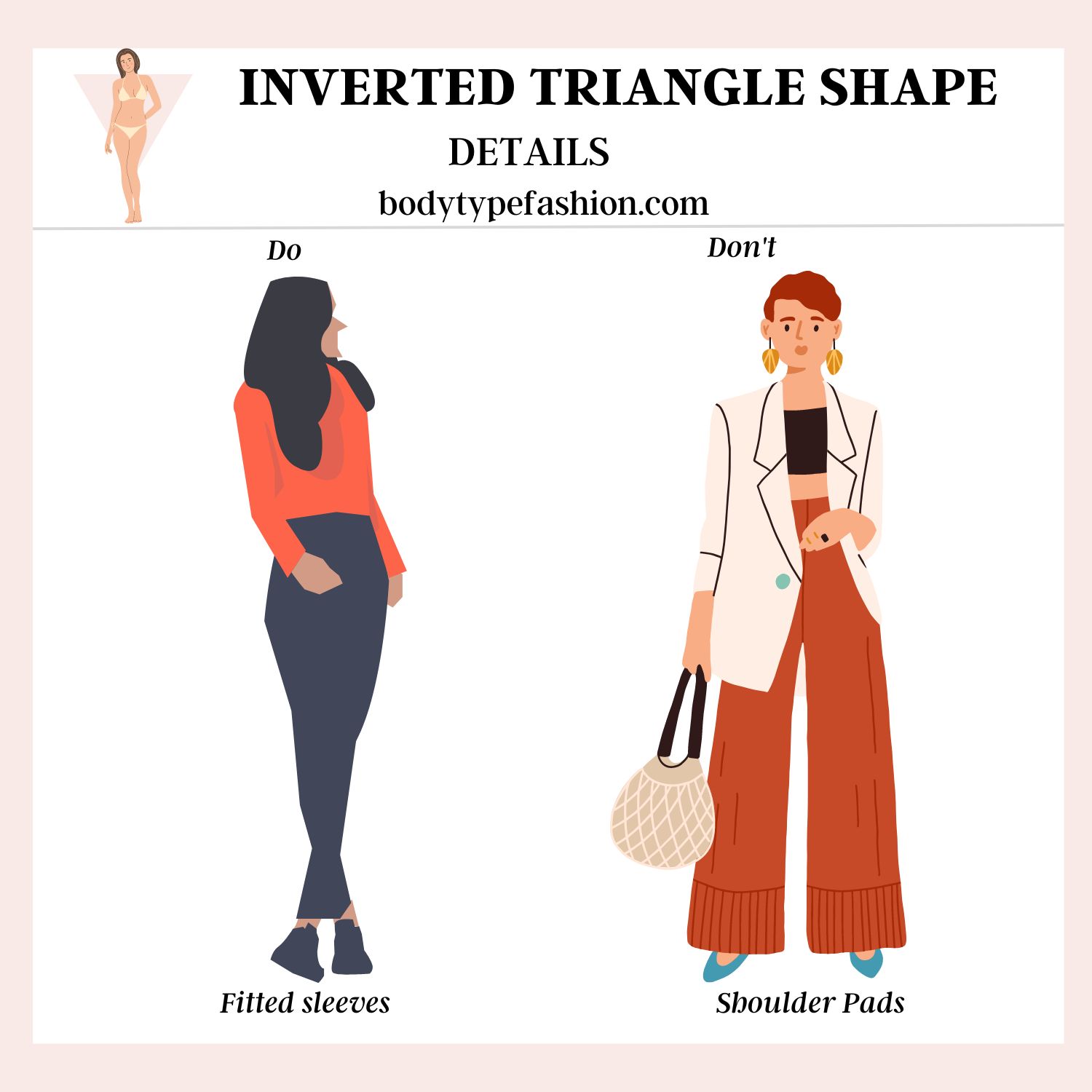 Fashion Mistakes to Avoid for the Inverted Triangle Shape - Fashion for ...
