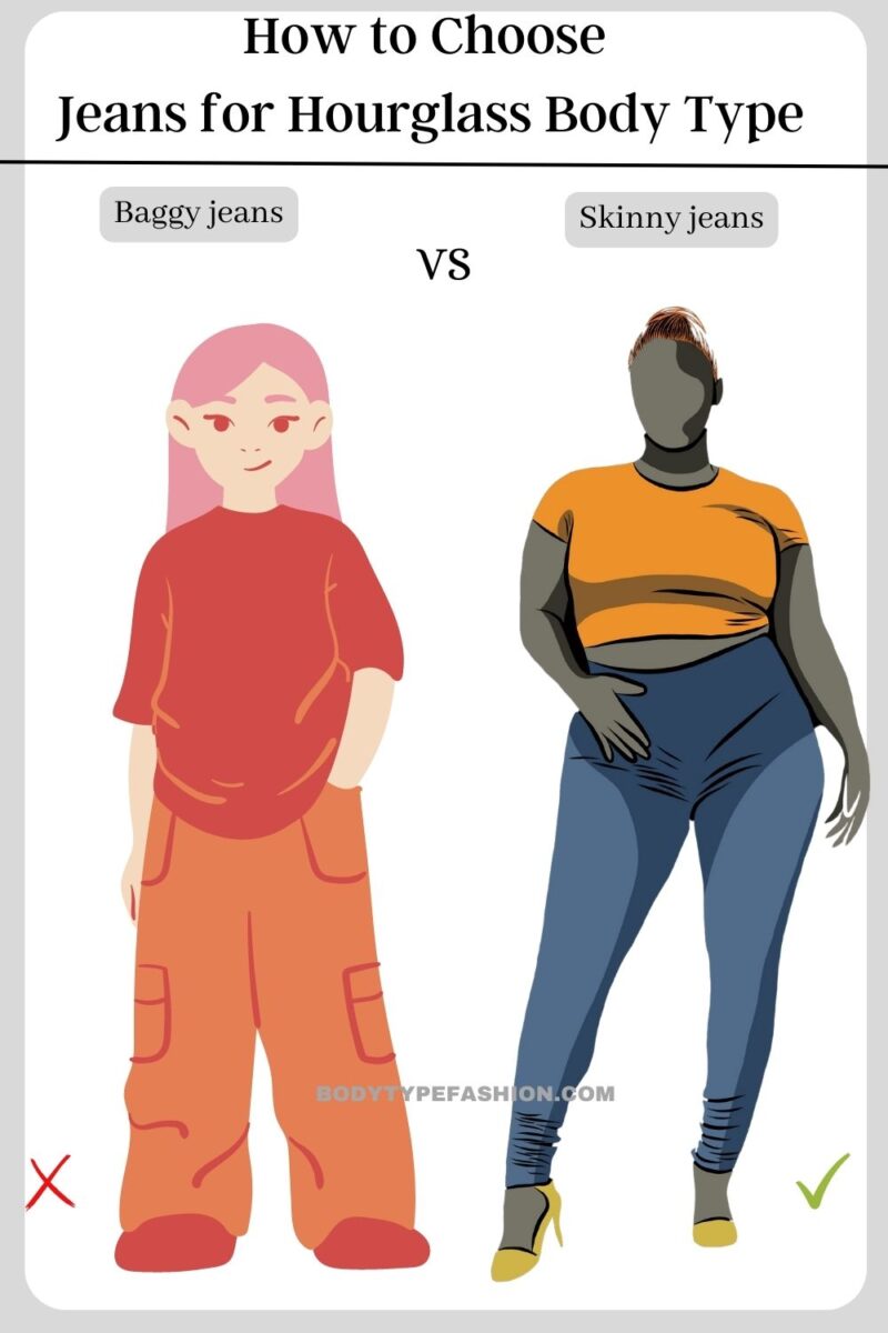 How to Choose Jeans for Hourglass Body Type - Fashion for Your Body Type