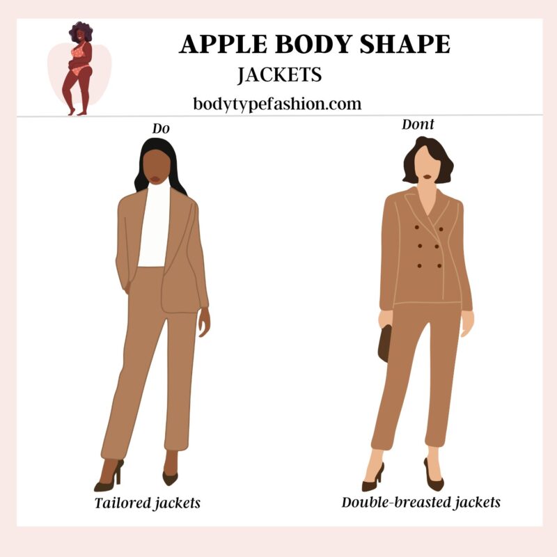 How to Choose Jackets for the Apple Body Shape - Fashion for Your Body Type