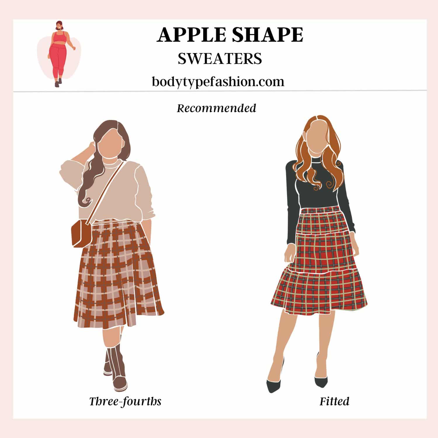 How to Choose Sweaters for the Apple Body Shape - Fashion for Your Body ...