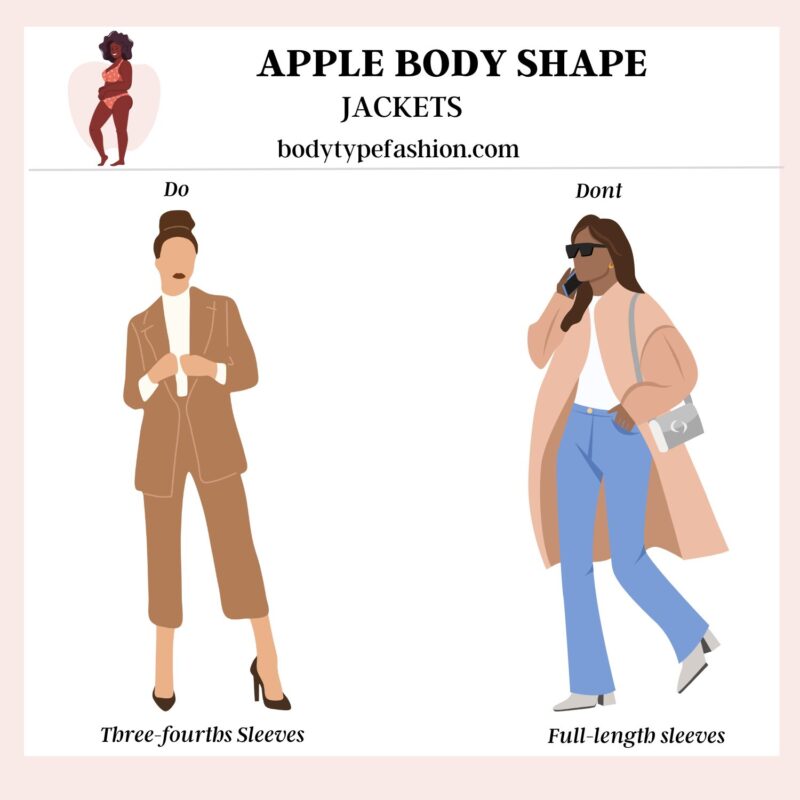 How to Choose Jackets for the Apple Body Shape - Fashion for Your Body Type