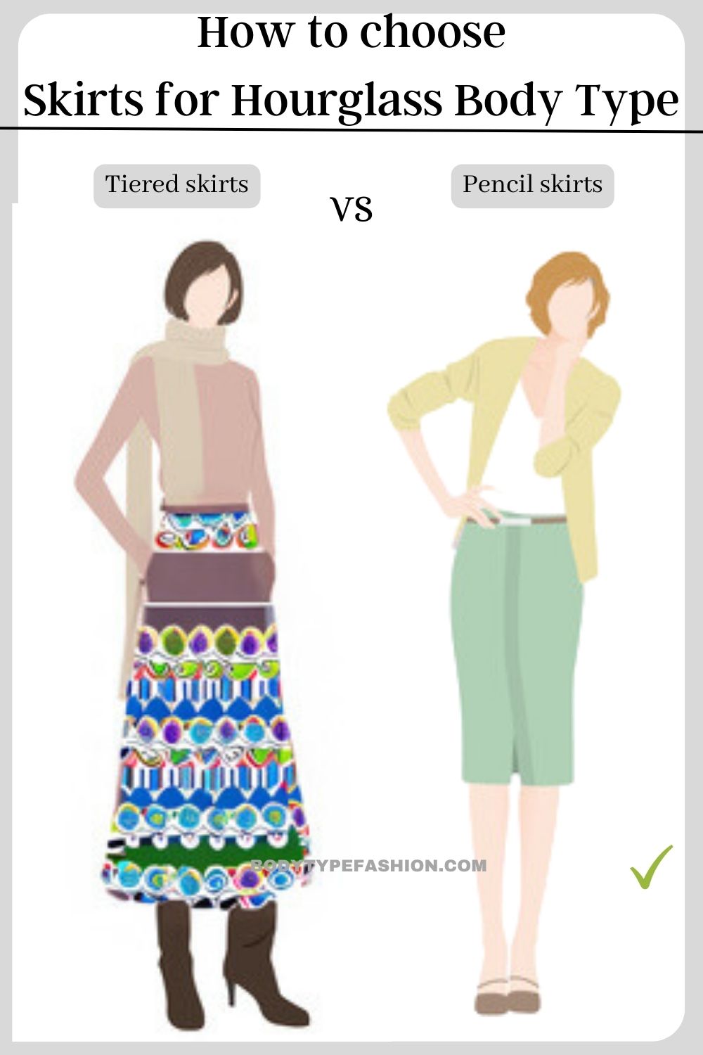 How to Choose Skirts for Hourglass Body Type - Fashion for Your Body Type