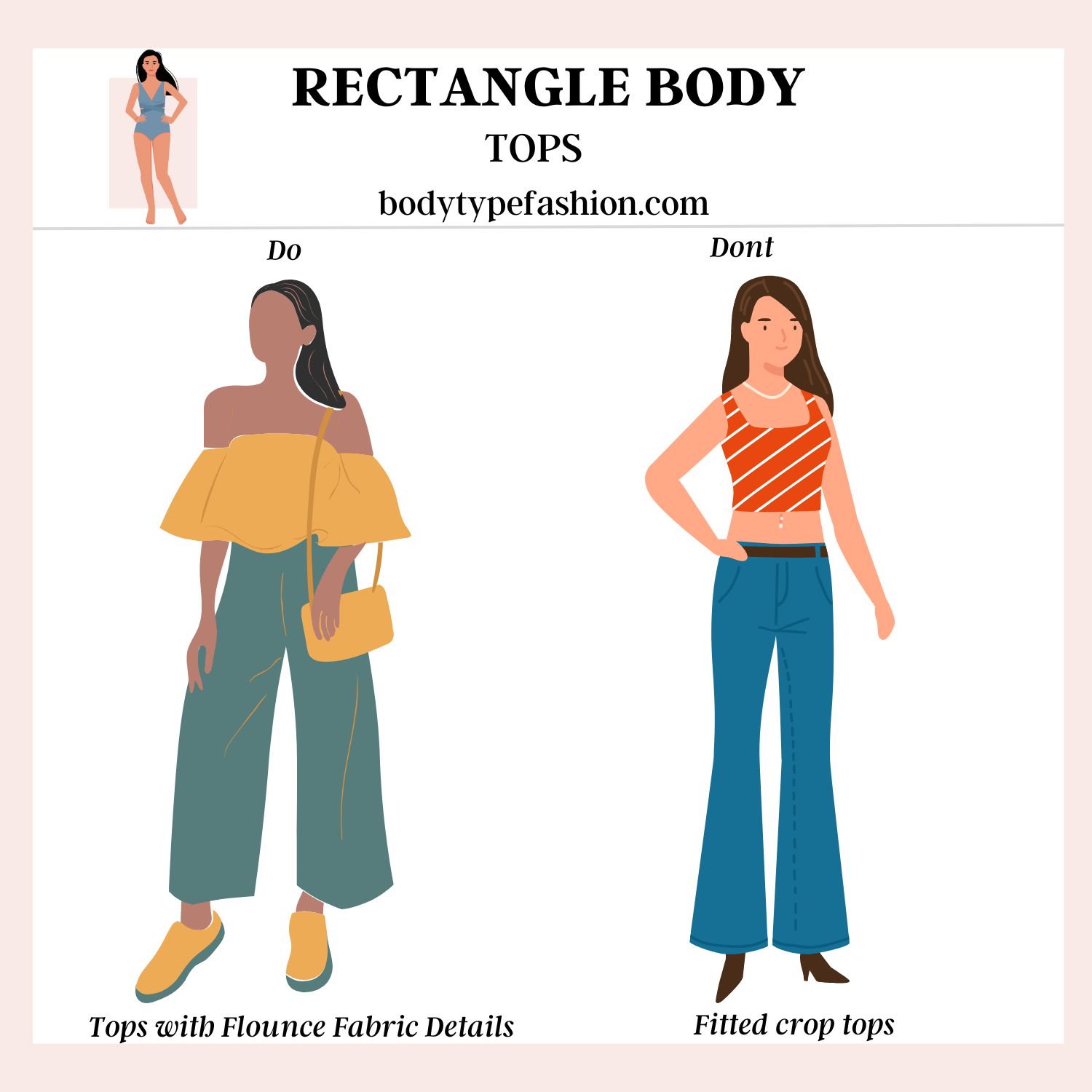 Best Casual Clothing Styles for Rectangle Body Shape - Fashion for Your ...