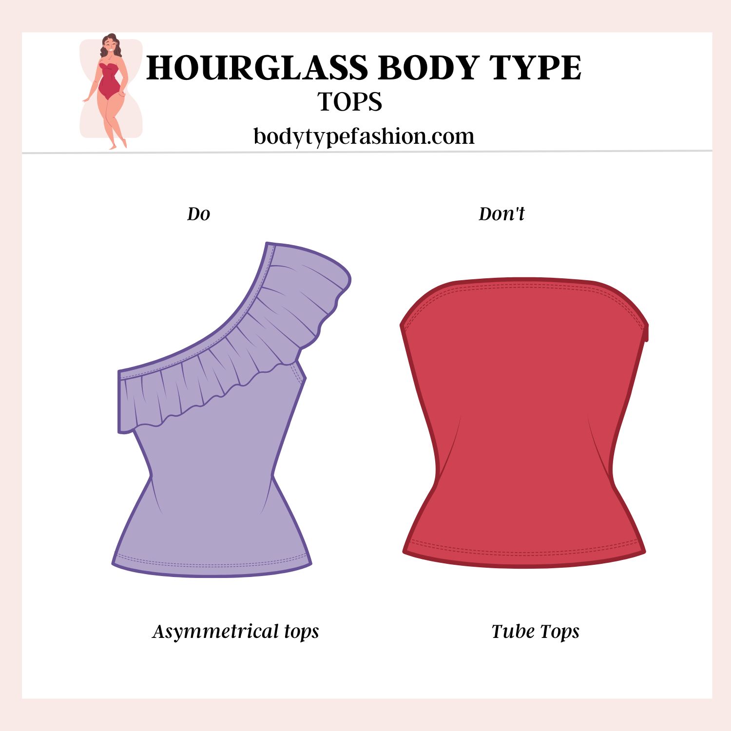 How to Choose Tops for Hourglass Body Type - Fashion for Your Body Type