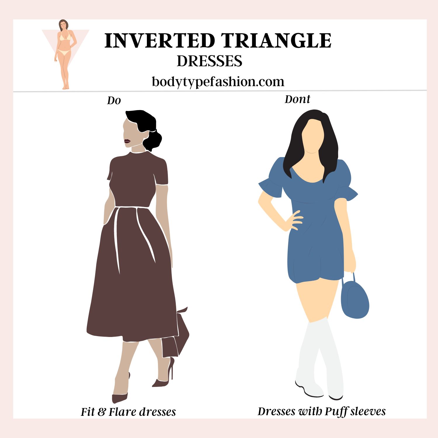 Dressing Rules for Inverted Triangle Shape - Fashion for Your Body Type