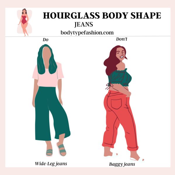 How to Choose Jeans for Hourglass Body Type - Fashion for Your Body Type
