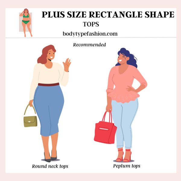 How to Dress Plus Size Rectangle Shape - Fashion for Your Body Type