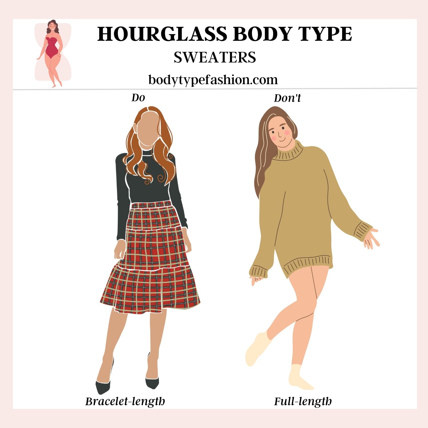 How to Choose Sweaters for Hourglass Body Type - Fashion for Your Body Type