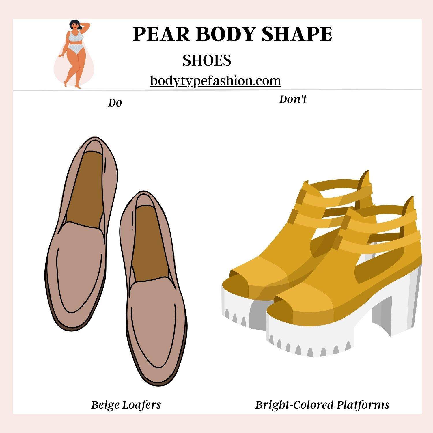 Shoe Style Guide for Pear Body Shape - Fashion for Your Body Type