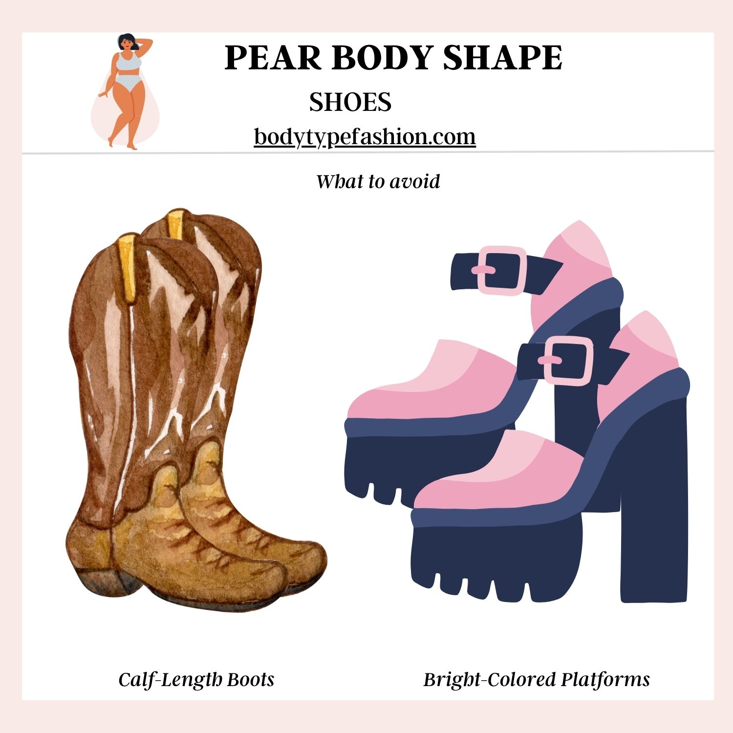 Shoe Style Guide for Pear Body Shape - Fashion for Your Body Type