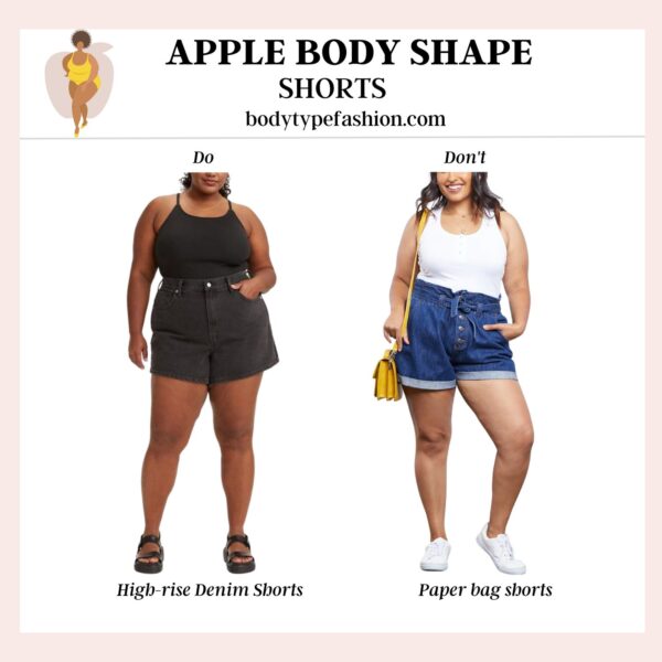 How to Choose Shorts for Apple Body Shape - Fashion for Your Body Type
