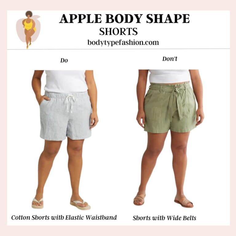 How to Choose Shorts for Apple Body Shape - Fashion for Your Body Type