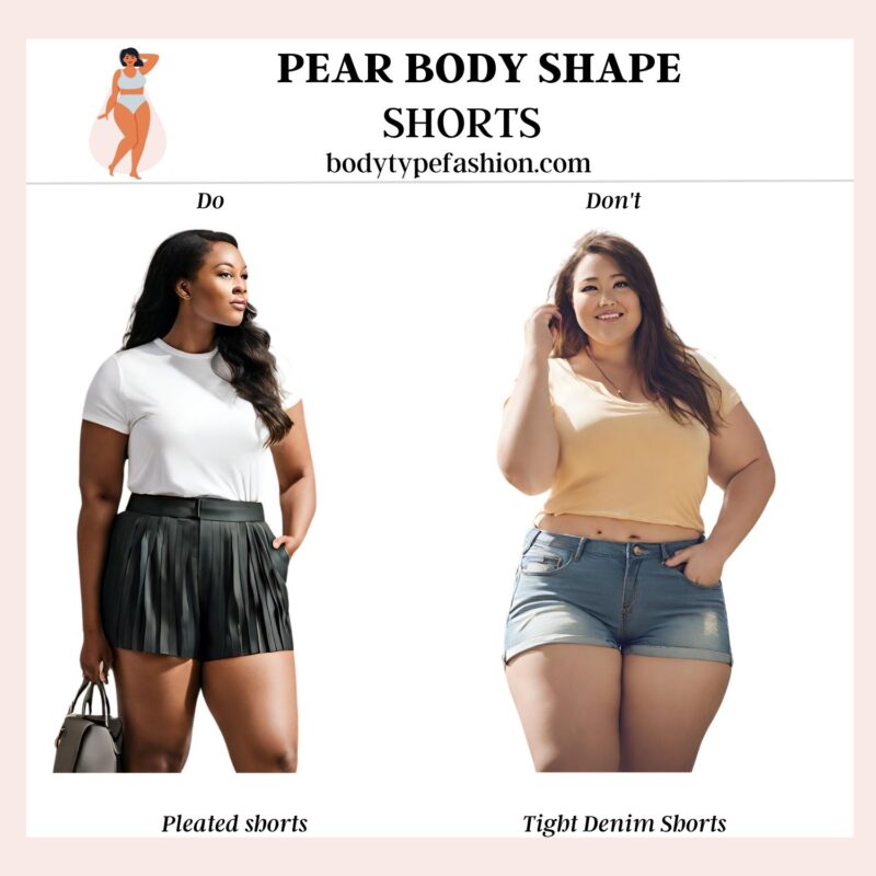 How to Choose Shorts for Pear Body Shape - Fashion for Your Body Type