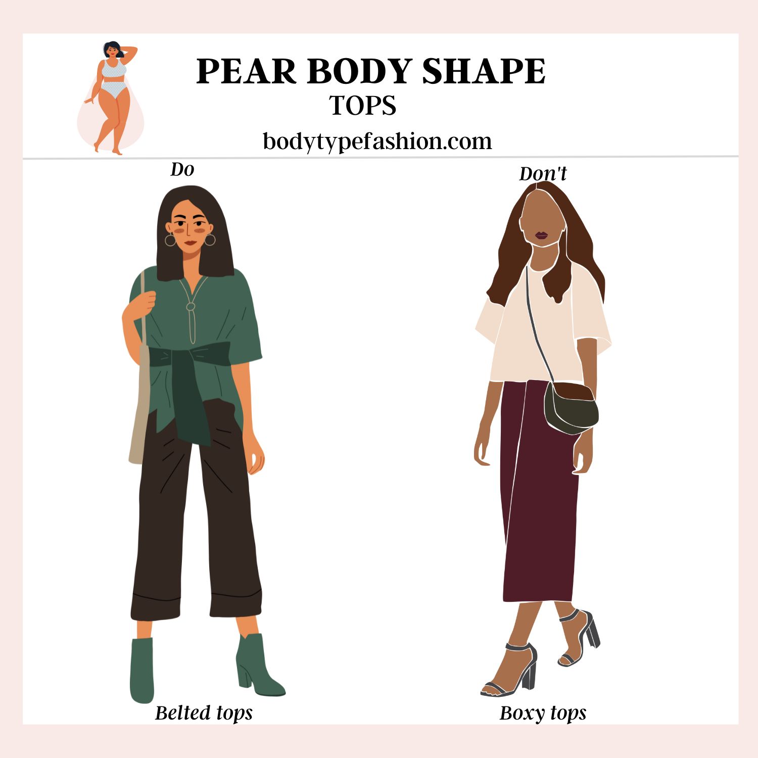 How to Choose Tops for the Pear-Shape - Fashion for Your Body Type
