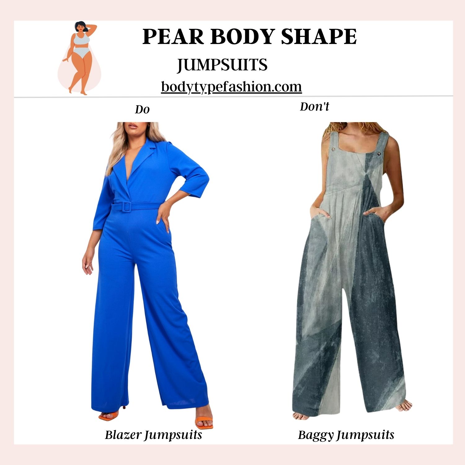 Jumpsuit Style Guide for Pear Body Shape - Fashion for Your Body Type