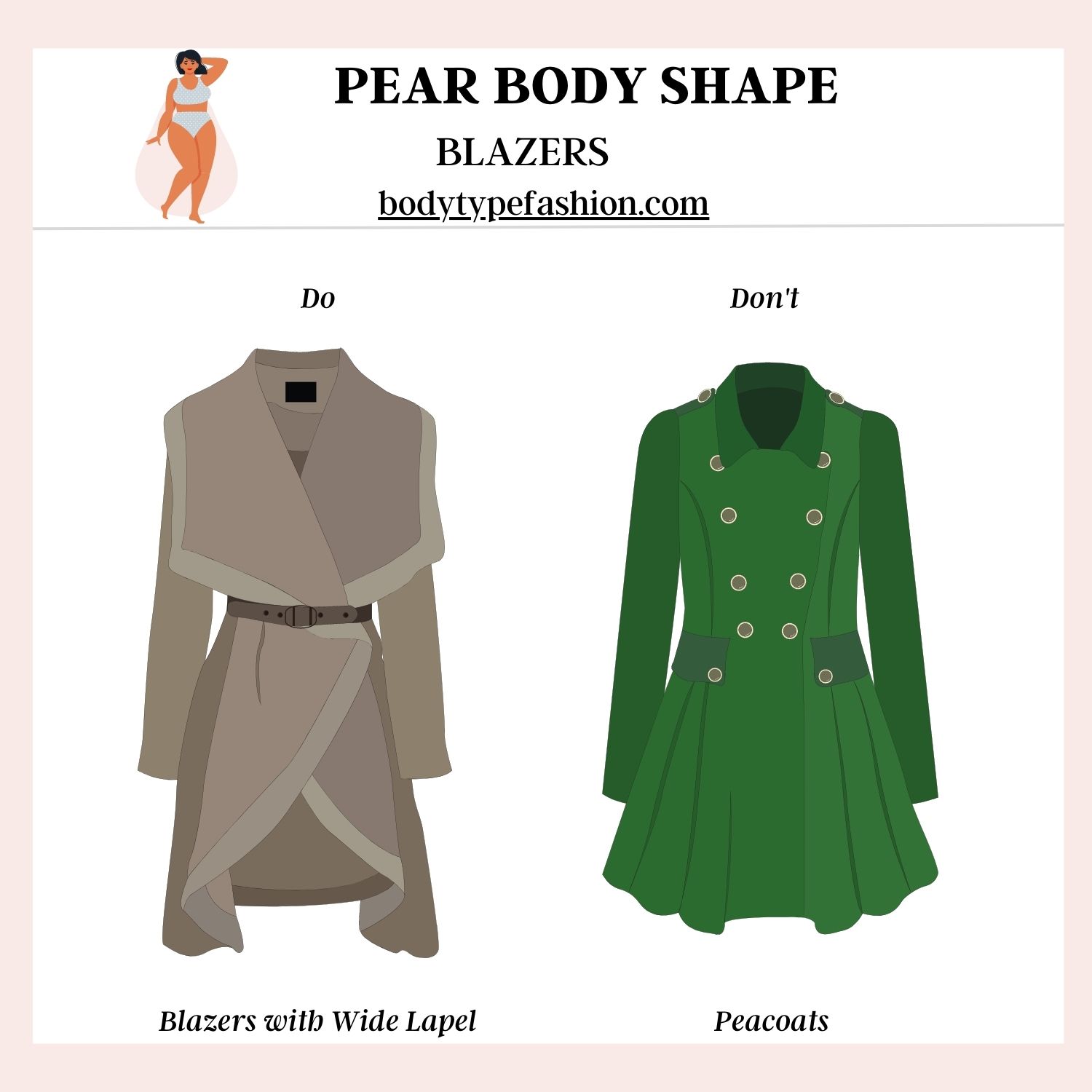 Best Blazers for Pear Body Shape - Fashion for Your Body Type