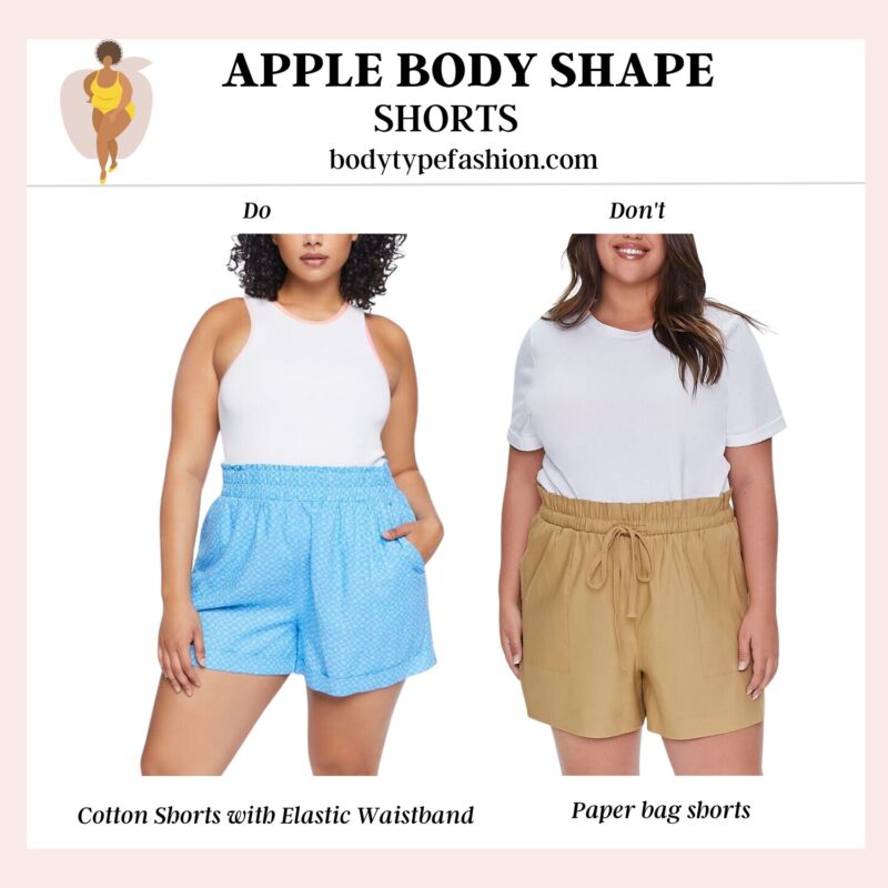 How to Choose Shorts for Apple Body Shape - Fashion for Your Body Type