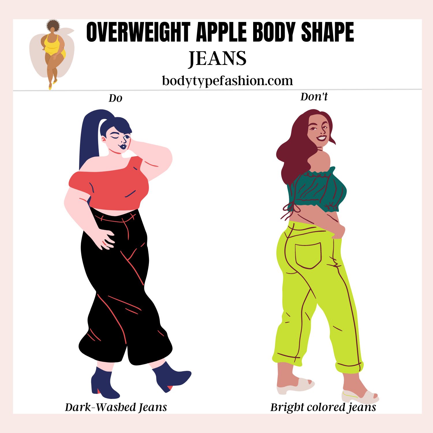 How to Dress Overweight Apple Body Shape - Fashion for Your Body Type