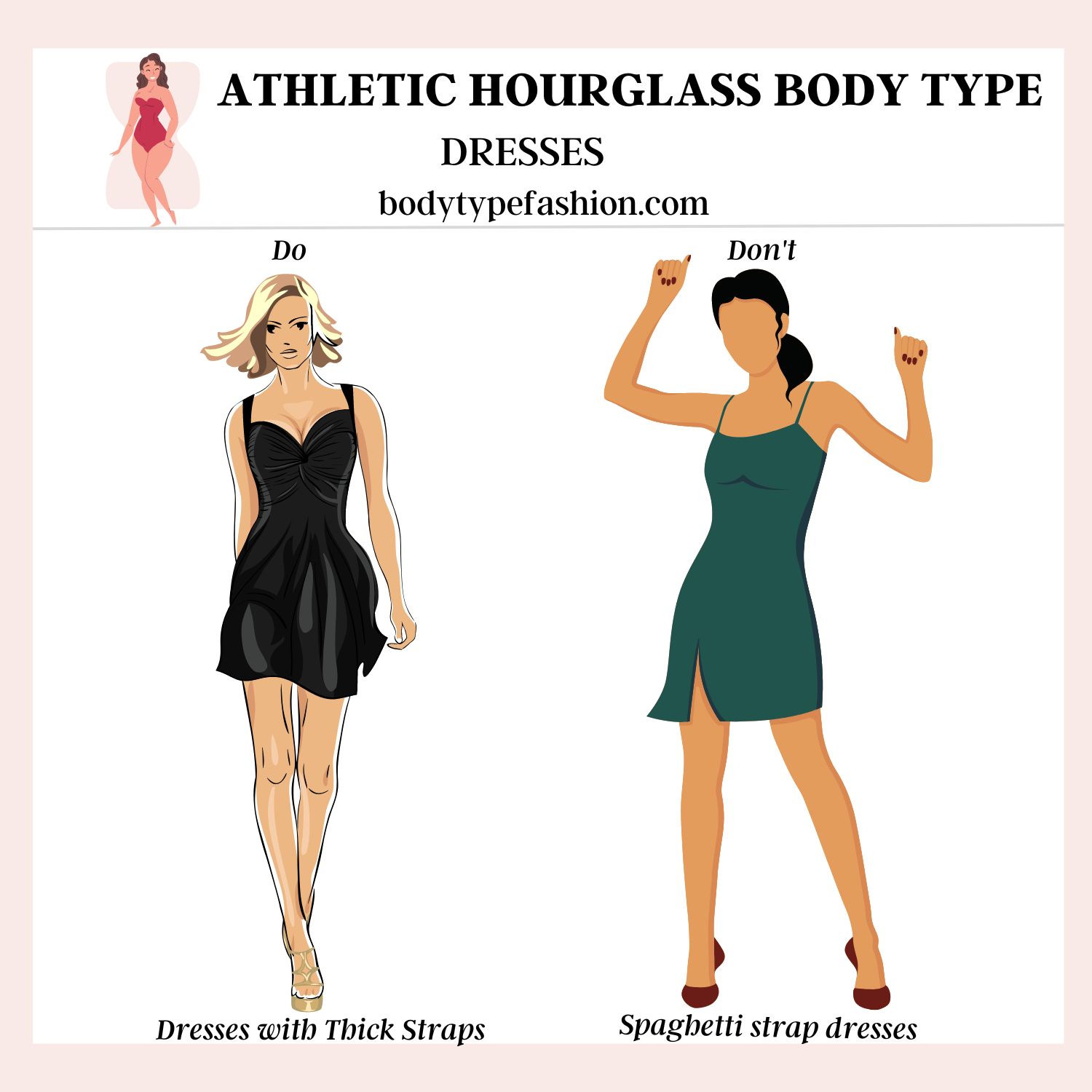 How to Dress an Athletic Hourglass Body Type - Fashion for Your Body Type