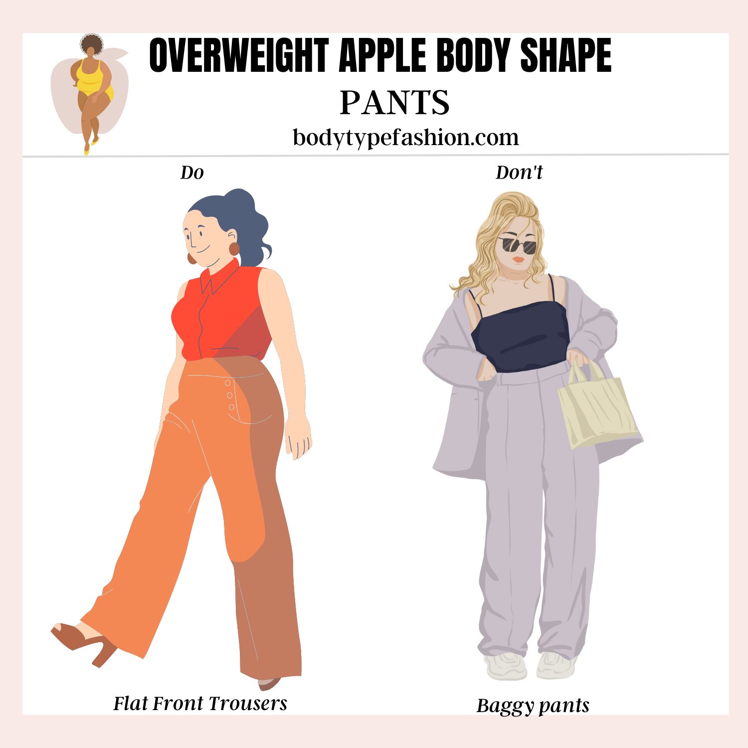 How to Dress Overweight Apple Body Shape - Fashion for Your Body Type