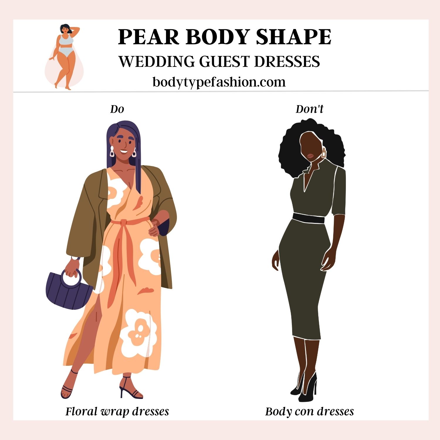 Best Wedding Guest Dress styles for the Pear Shape - Fashion for Your ...