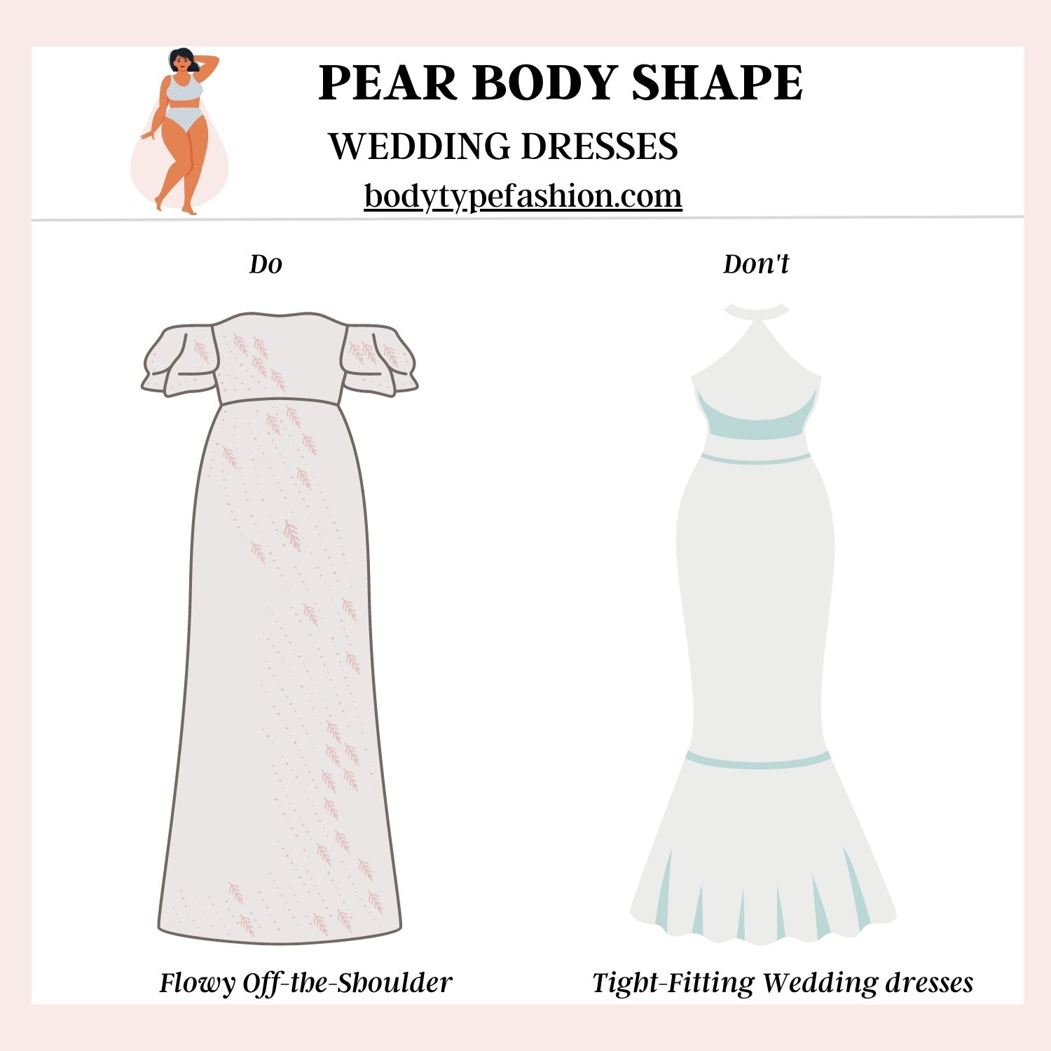 Wedding Dress Style Guide for Pear Body Shape - Fashion for Your Body Type