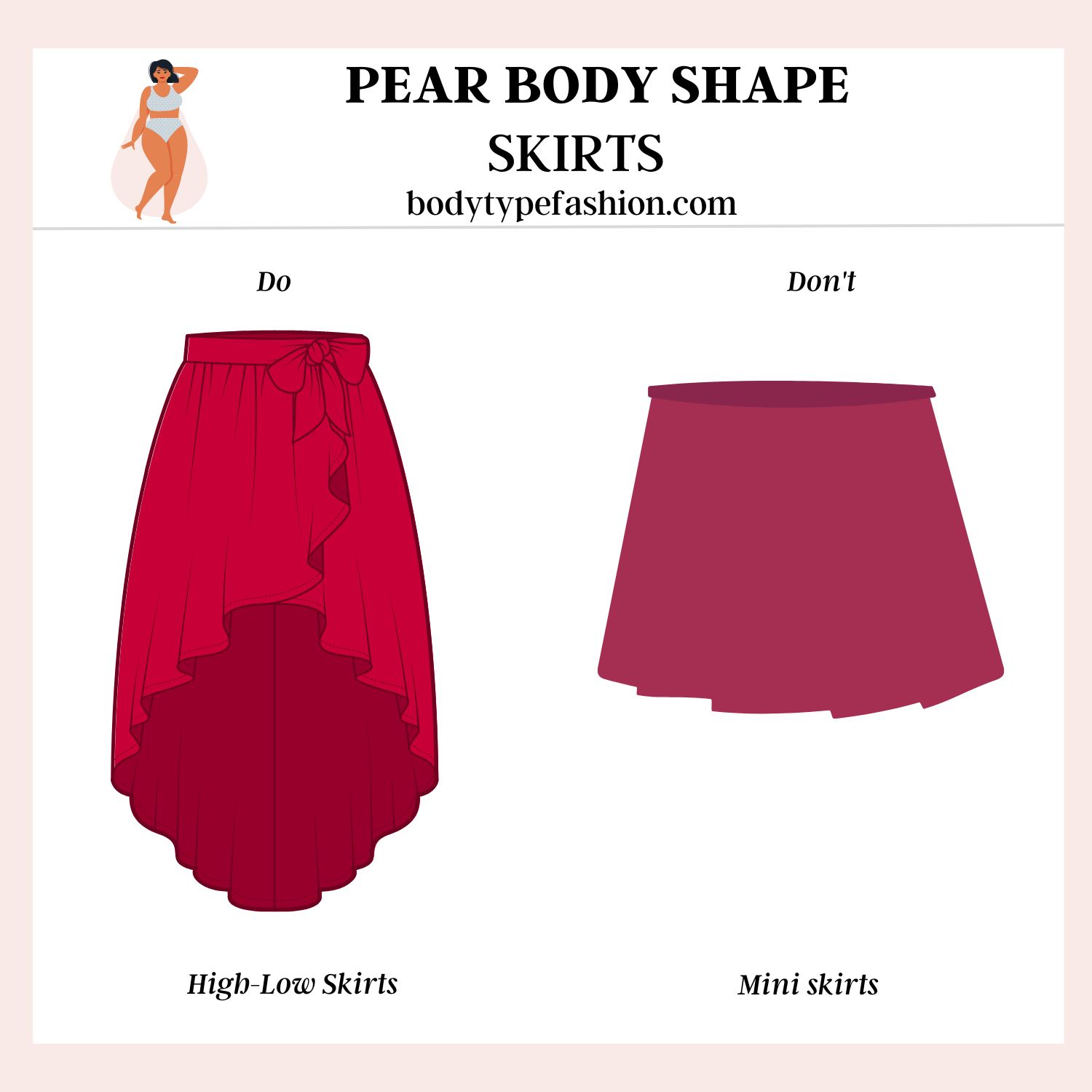 How To Choose Skirts For Pear Body Shape Fashion For Your Body Type
