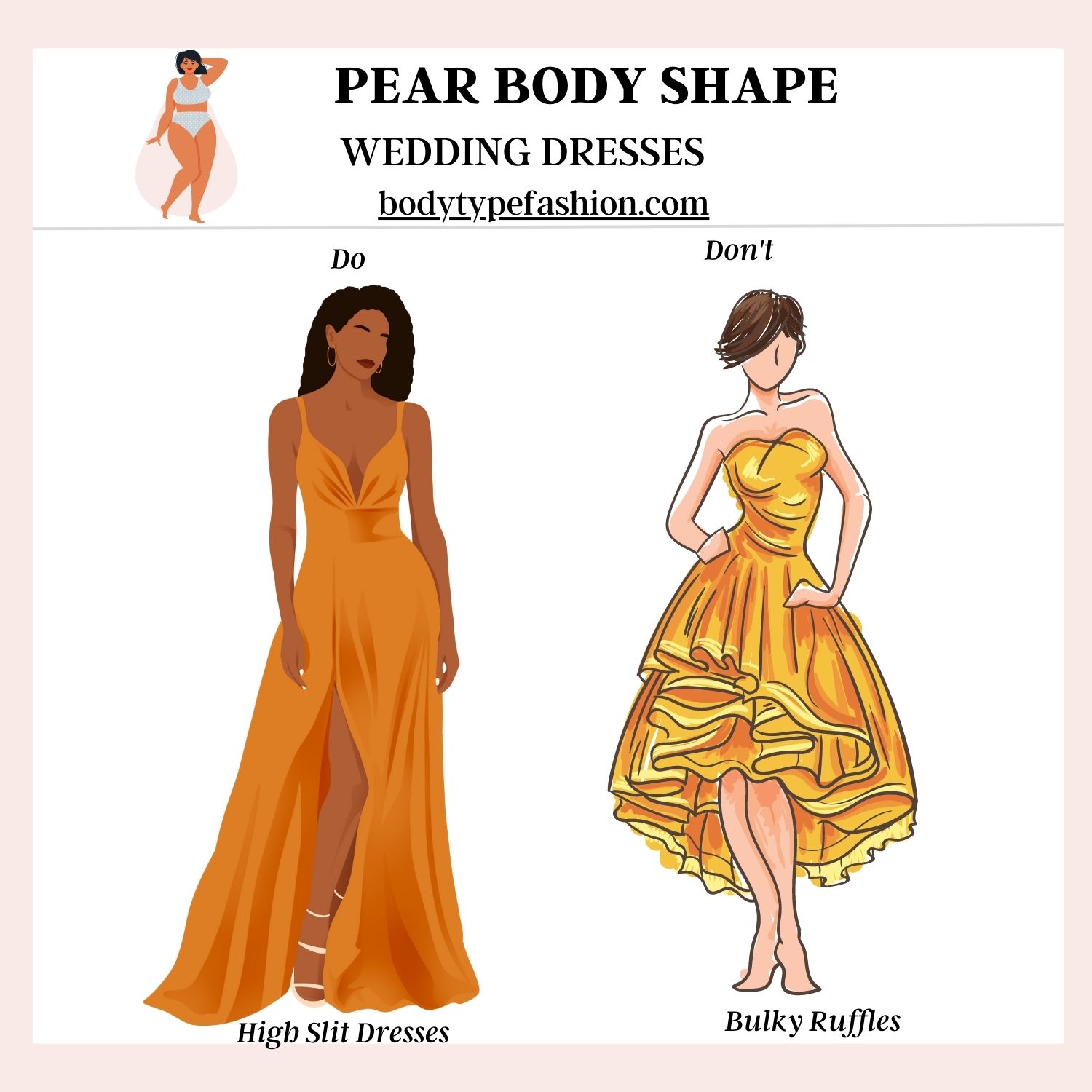Wedding Dress Style Guide For Pear Body Shape Fashion For Your Body Type