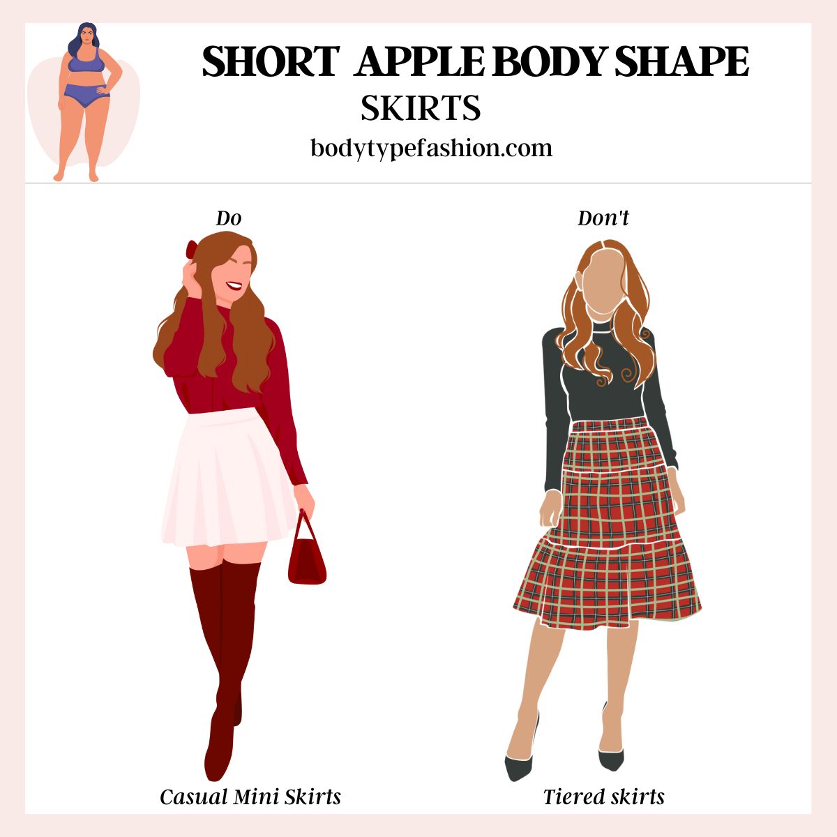 How to Dress the Short Apple Body Shape - Fashion for Your Body Type