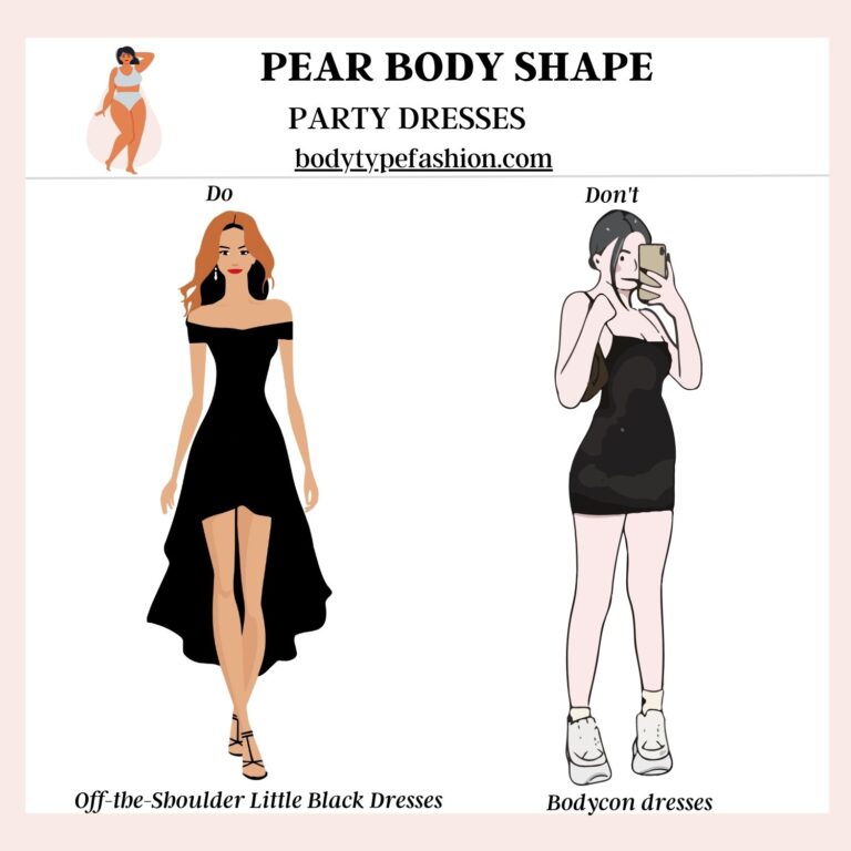 Party Dress Style Guide for Pear Body Shape - Fashion for Your Body Type