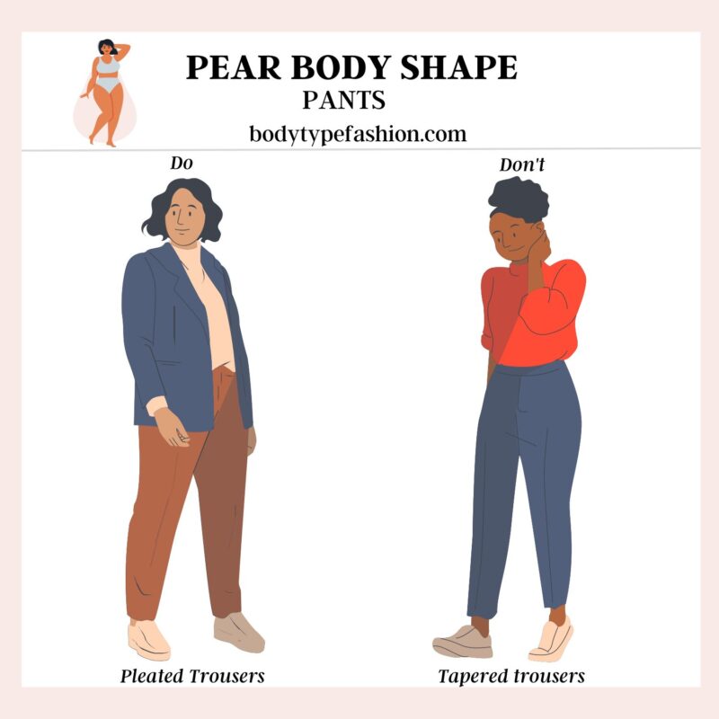 How to Choose Pants for Pear Body Shape - Fashion for Your Body Type