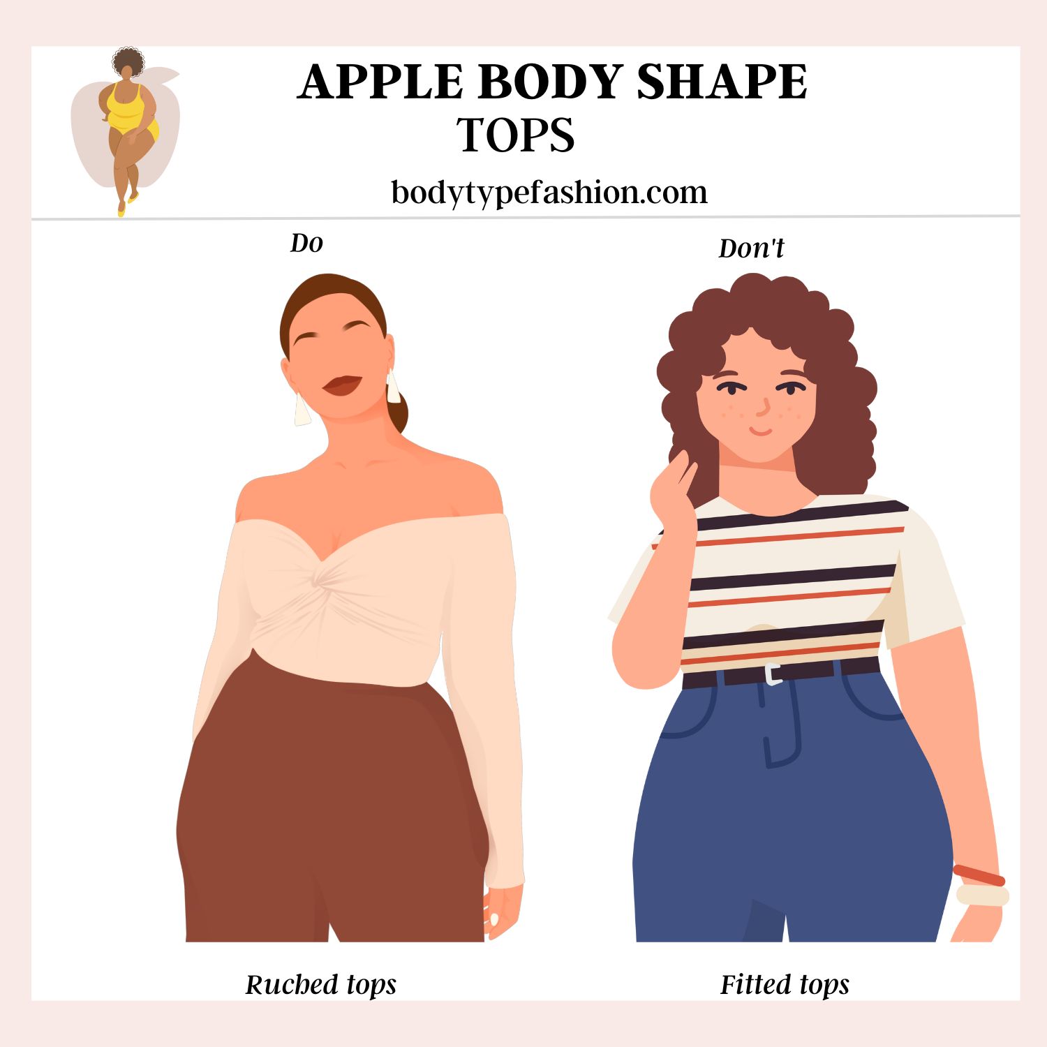 Apple Body Shape Dos and Don'ts - Fashion for Your Body Type