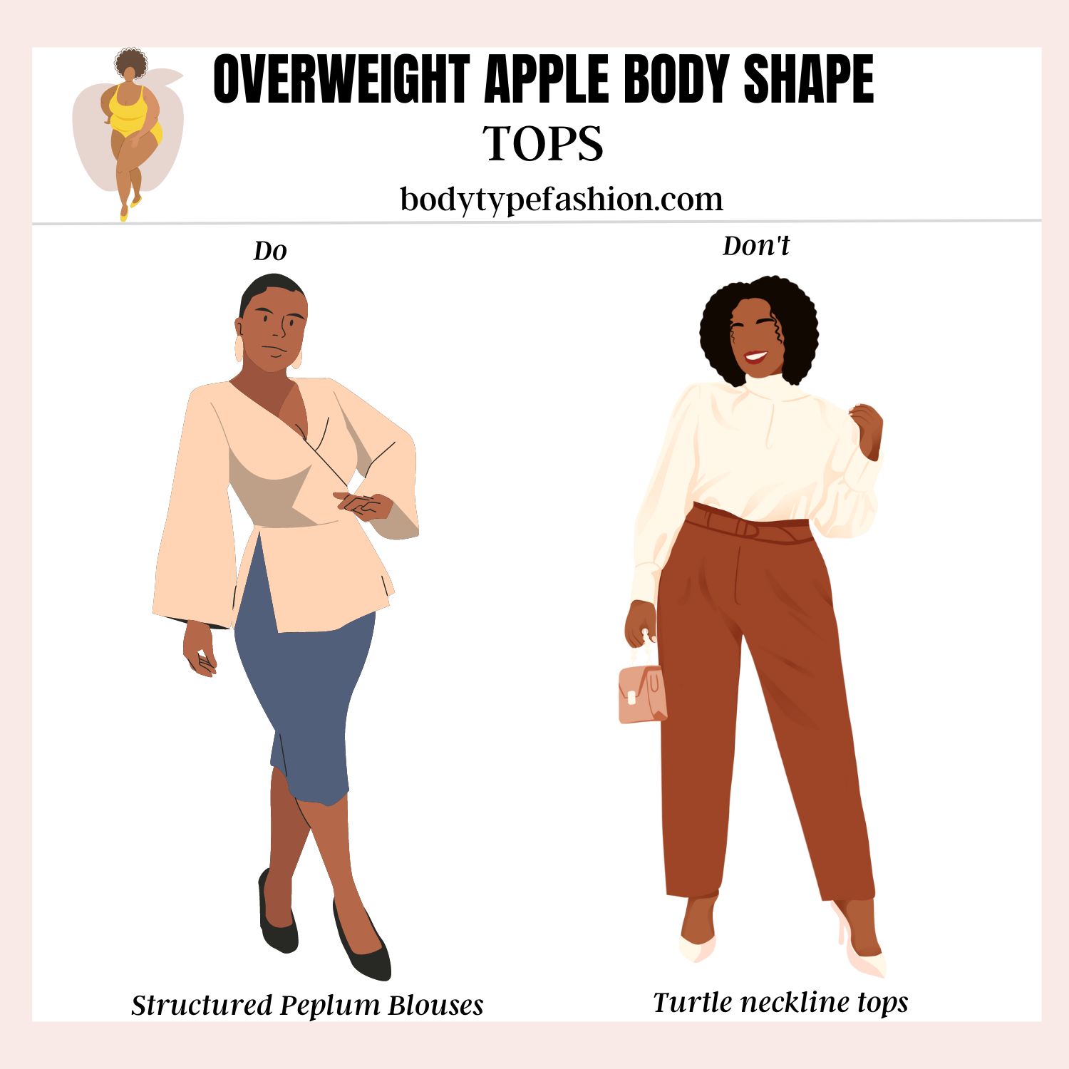 How to Dress Overweight Apple Body Shape - Fashion for Your Body Type