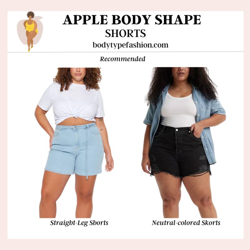 How to Choose Shorts for Apple Body Shape - Fashion for Your Body Type