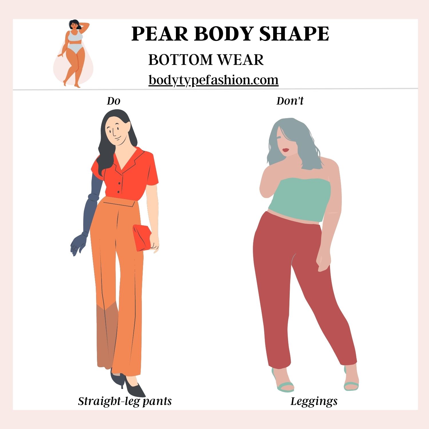 The Bottom Wear Guide For Pear - Fashion for Your Body Type