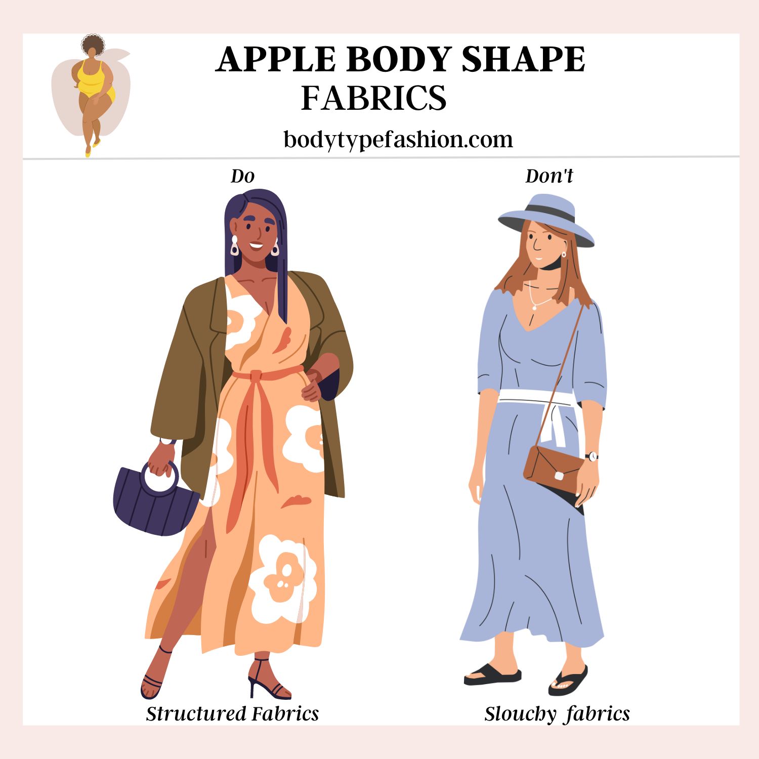 Apple Body Shape Dos and Don'ts - Fashion for Your Body Type